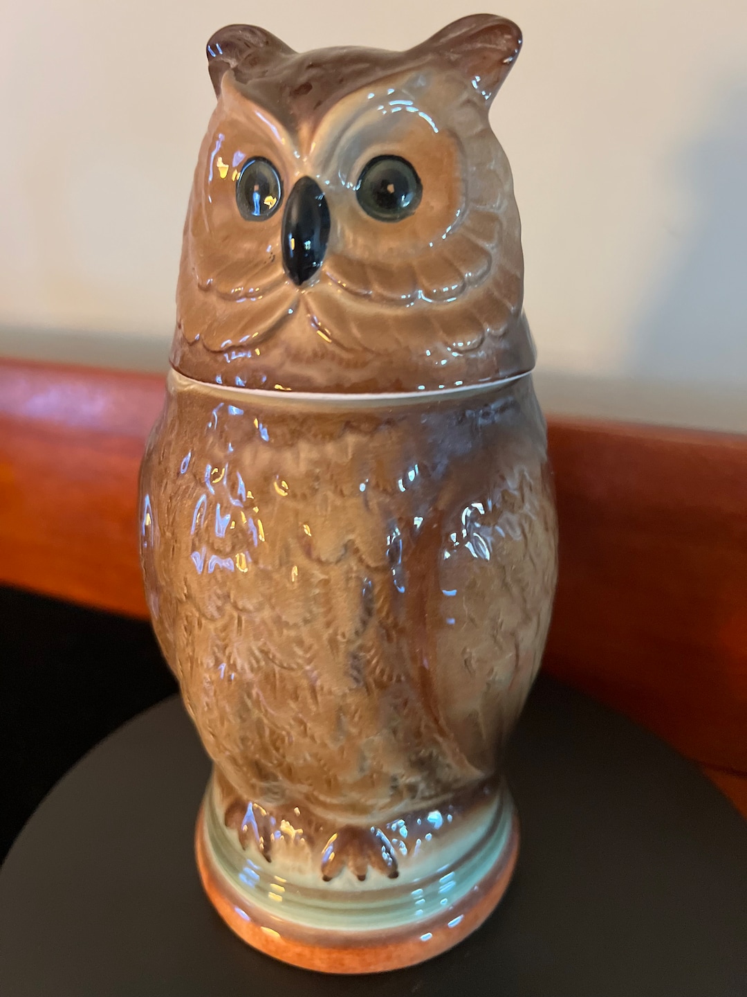 Vintage Porcelain Owl Beer Stein, Tall Owl Stein, Owl Figurine, Lover ...