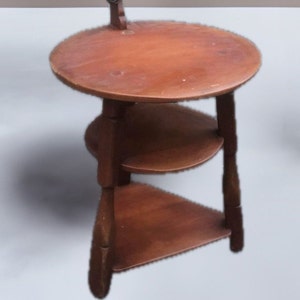 Cushman Colonial Creations Three Shelf Table Lamp No. 5-102 Rustic ...