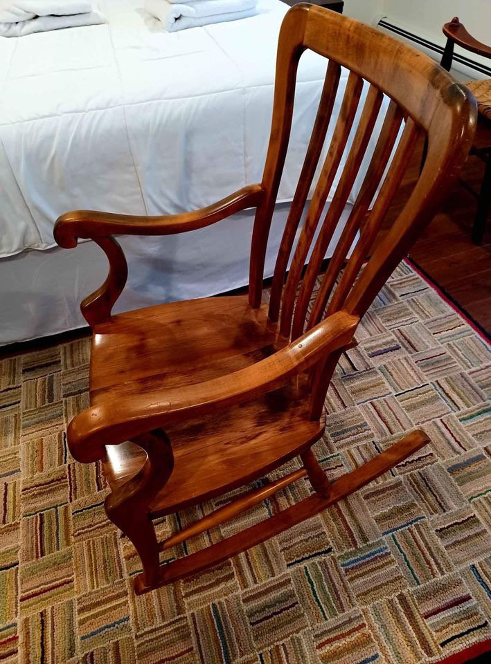 Vintage Maple Rocking Chair Rocker Cool Furniture From Lover - Etsy