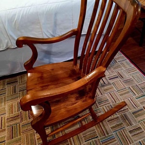 Vintage Maple Rocking Chair Rocker Cool Furniture From Lover Antiques ...