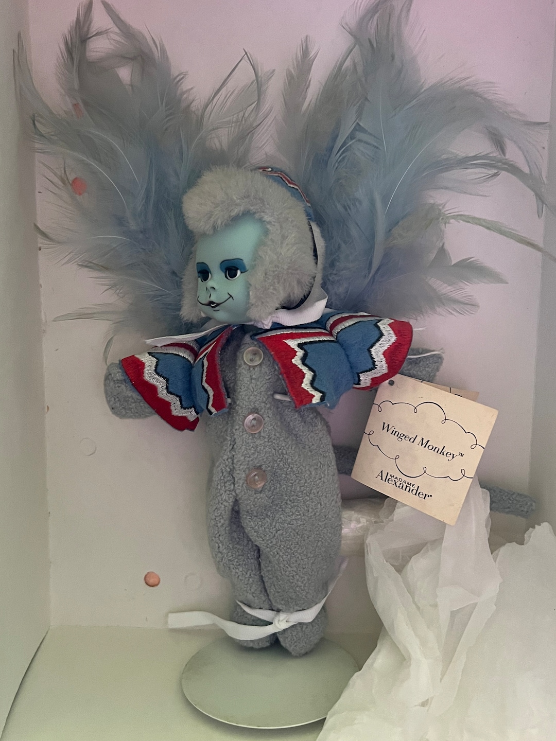 Vintage Madame Alexander Winged Monkey Doll No. 25950 8” Doll From the ...