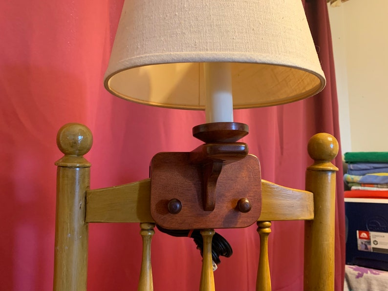 Cushman Colonial Creations Removable Bed Lamp 4-196 With Original Shade ...