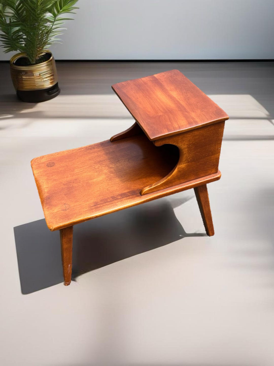 Vintage Cushman Salem Step Table No. 5208 End Table Mid Century Modern ...