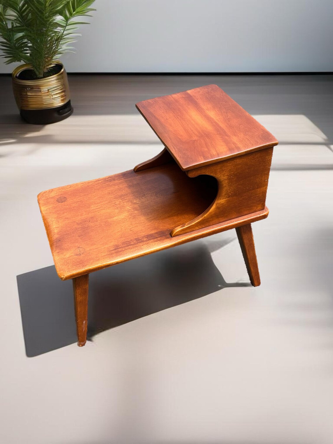 Vintage Cushman Salem Step Table No. 5208 End Table Mid Century Modern ...