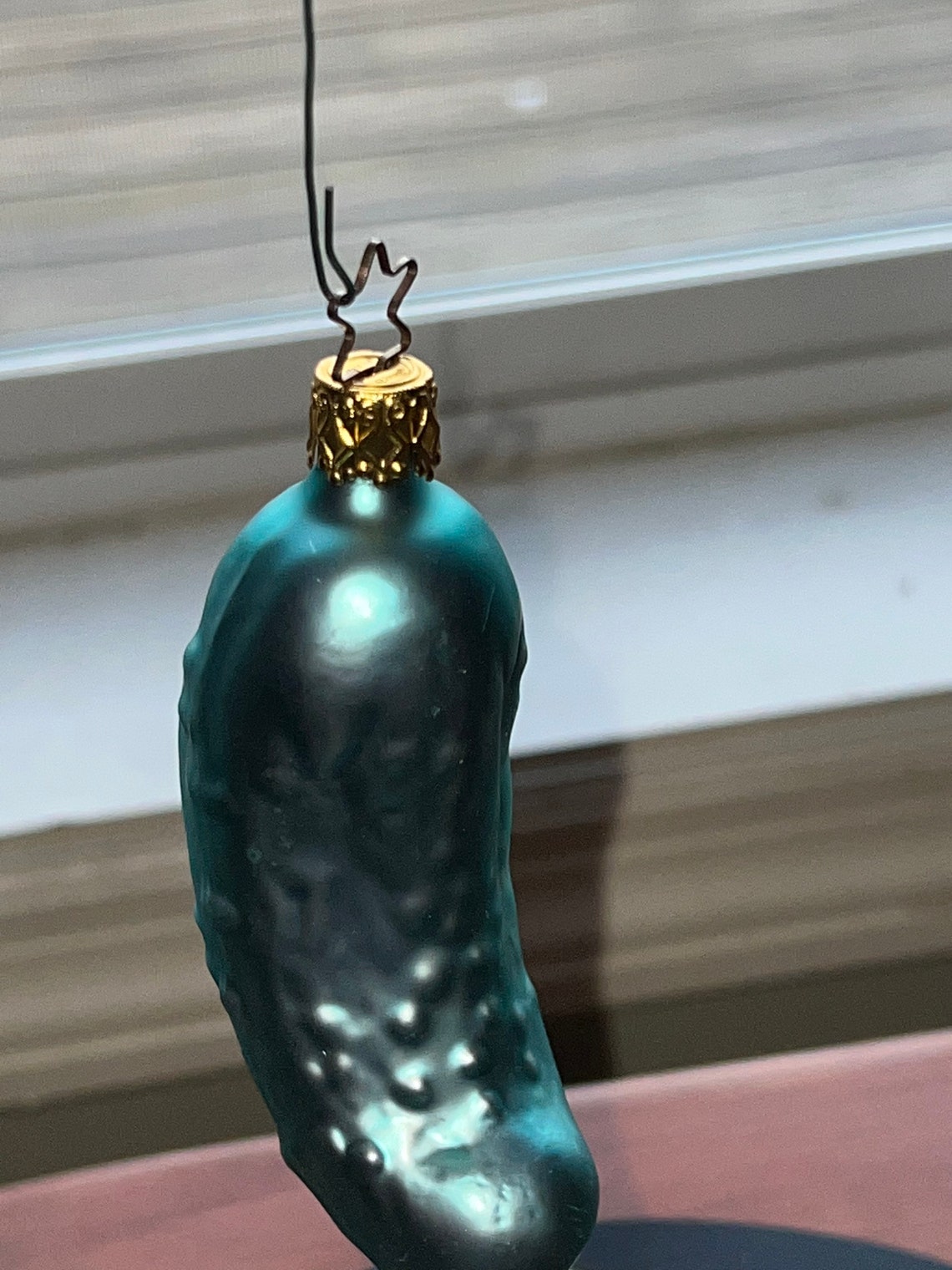 Vintage Inge Glas Legend of the Pickle Hand Blown Glass House Ornament ...
