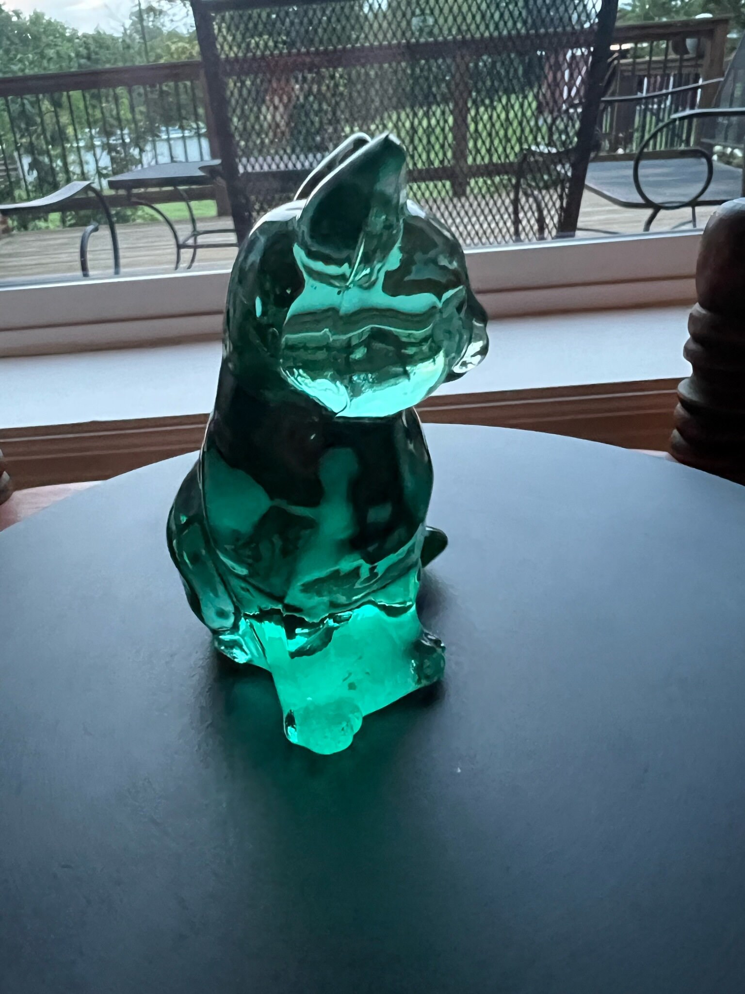 Vintage Emerald Green Glass Cat Glass Art Cats Lover Antiques - Etsy