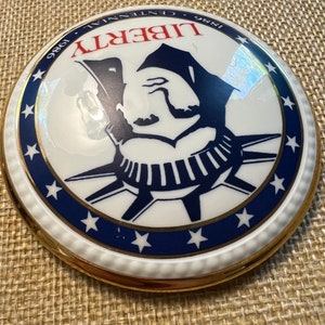 Vintage Liberty Trinket Box by Villeroy & Boch USA Lady Liberty ...