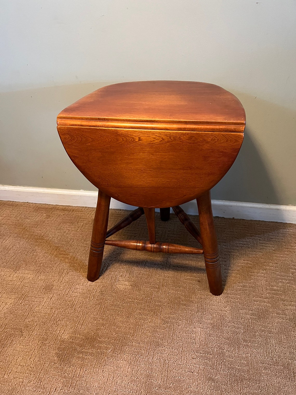 Cushman Colonial Creations Tripod Drop Leaf End Table No. 3-21 - Etsy