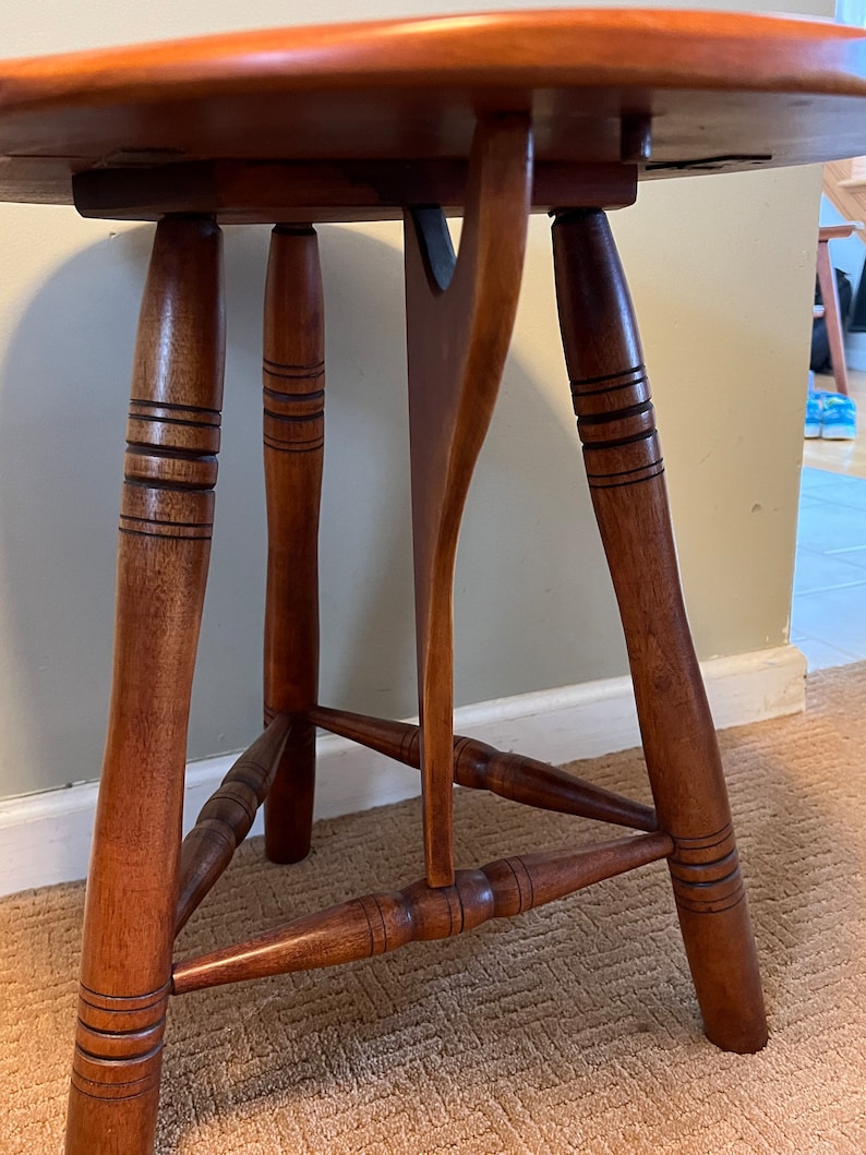 Cushman Colonial Creations Tripod Drop Leaf End Table No. 3-21 - Etsy