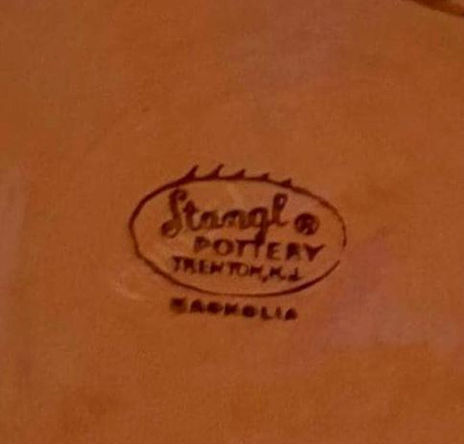 Stangl Pottery Plate Flowers Design Potteries From Trenton, NJ Hand ...