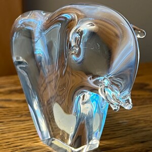 Vintage Glass Bull Paperweight by RFB Sweden Art Glass Lover Antiques ...