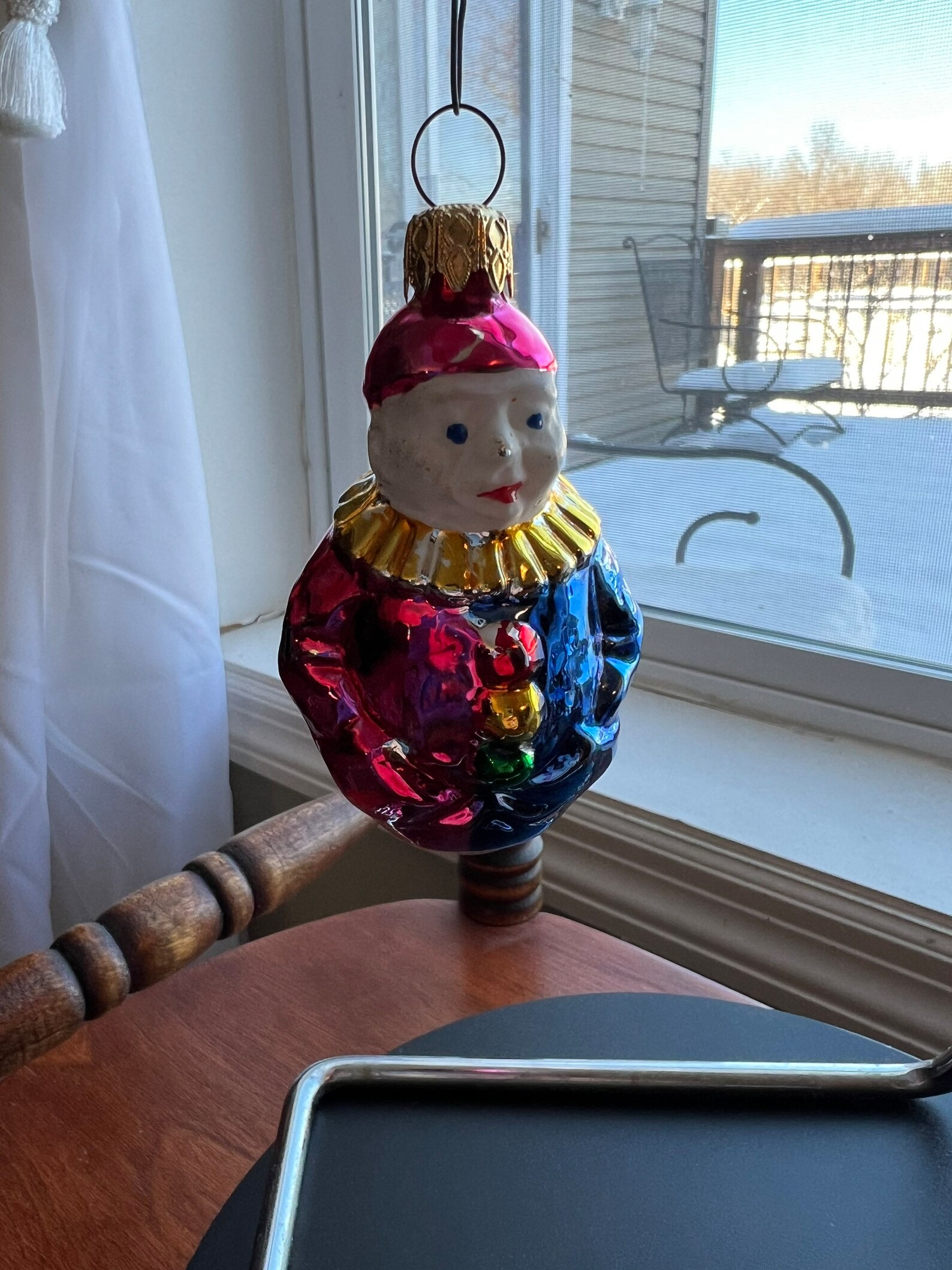 Vintage Clown Hand Blown Art Glass Ornament Made in West Germany Old ...