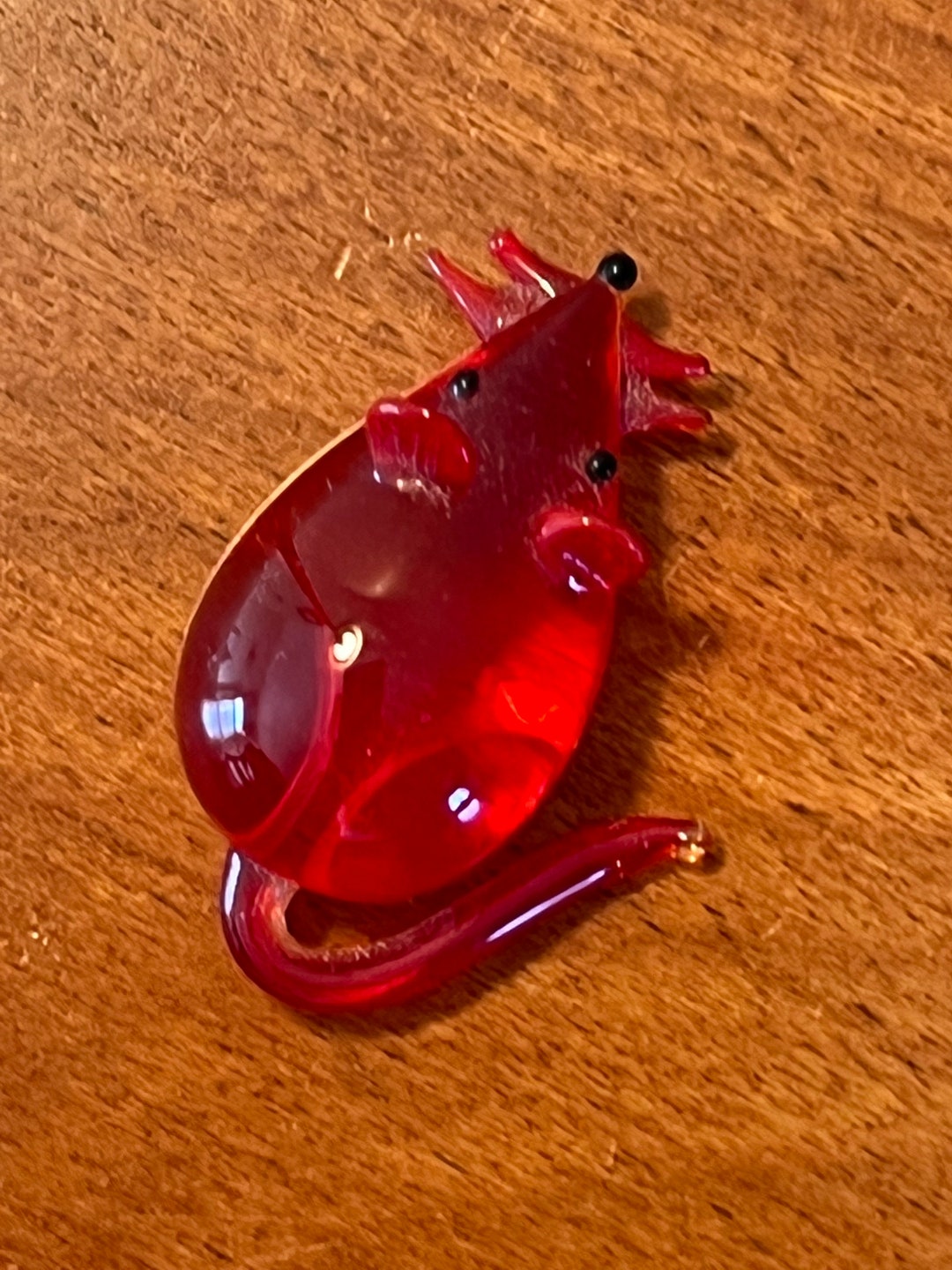 Vintage Fenton Ruby Red Glass Mouse Figurine - Collectible Art Glass - Etsy