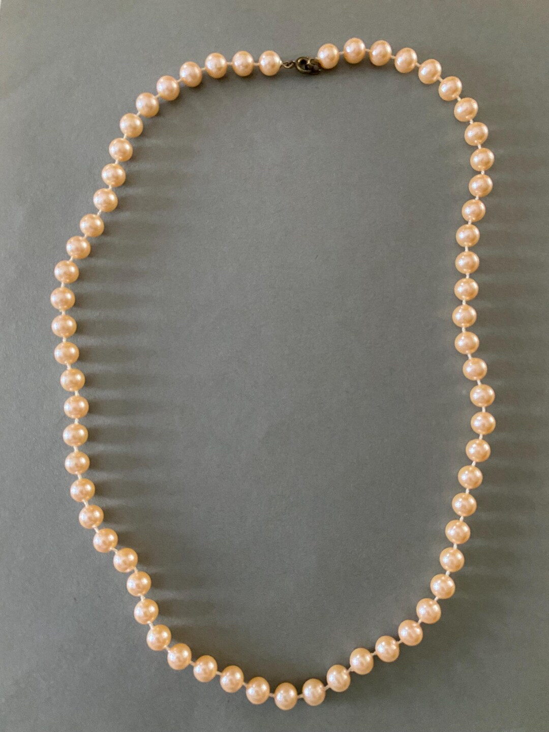 Vintage Faux Pink Pearl Necklace Pretty Pearls Jewelry Lover Antiques ...