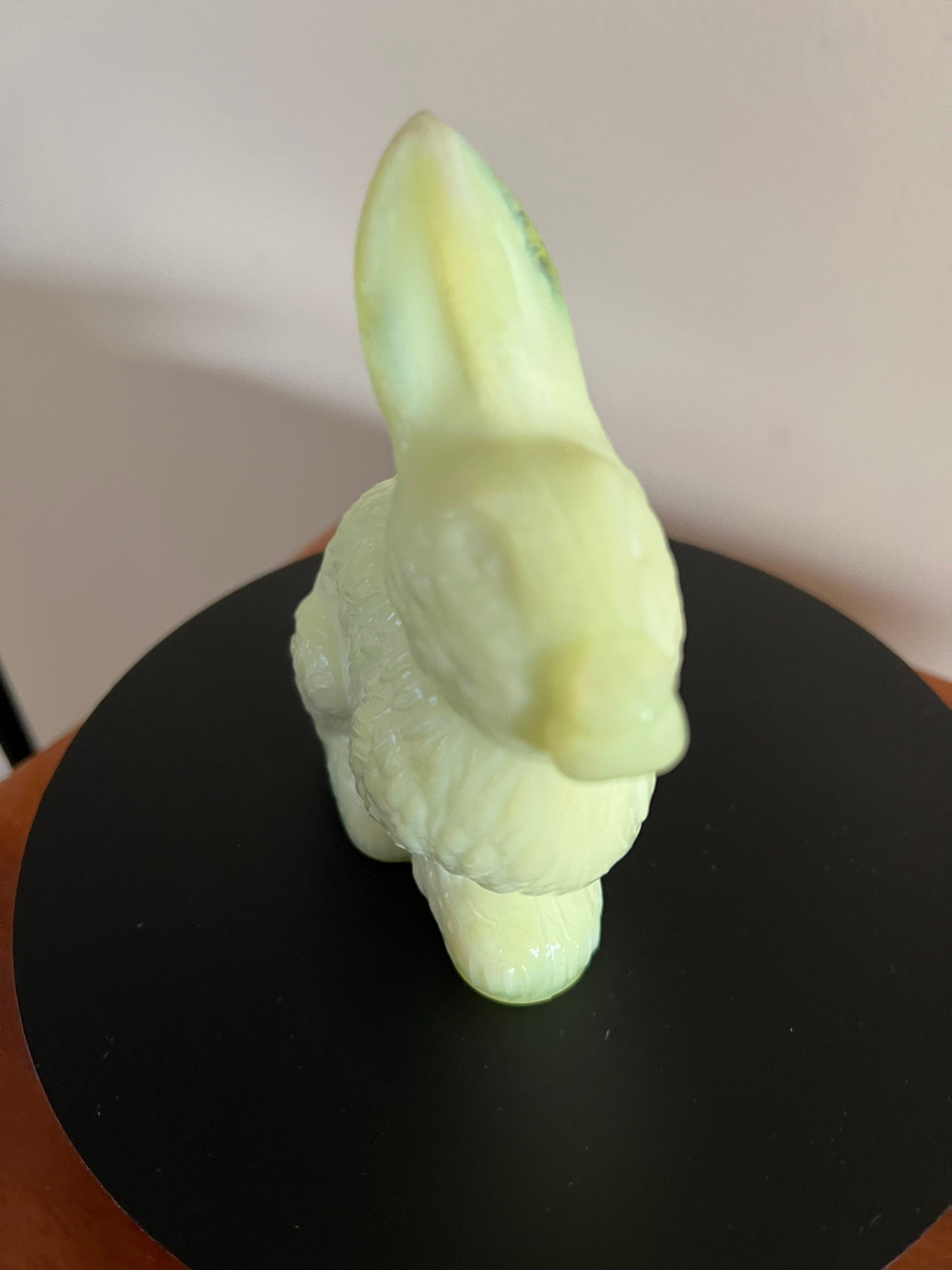 Vintage Mosser Rabbit Vaseline Uranium Bunny Glows Green - Etsy