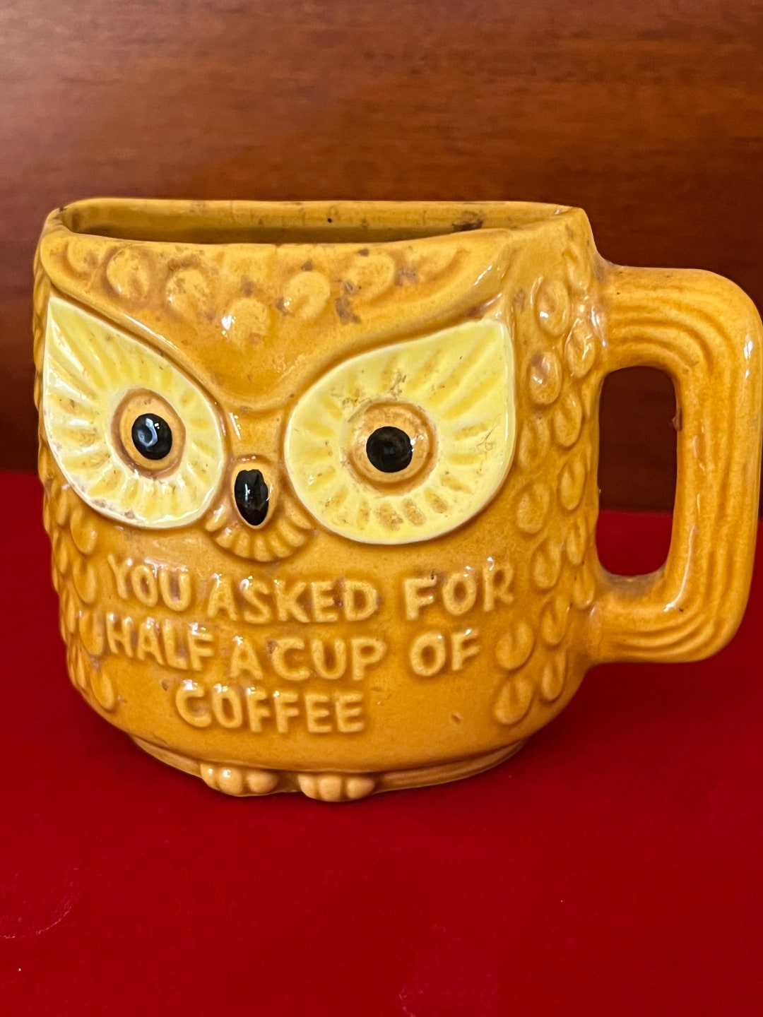 Vintage Half Coffee Cup, You Asked for Half A Cup of Coffee, Vintage ...