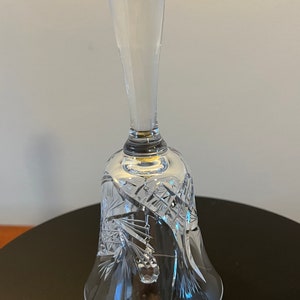 Vintage Crystal Cut Glass Bell Star of David Heavy Glass Bells Lover ...