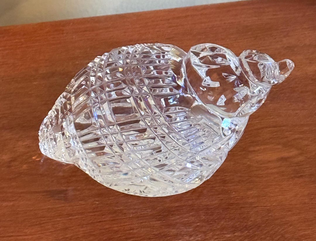 Vintage Waterford Crystal Seashell Crystal Glass Conch Shell ...