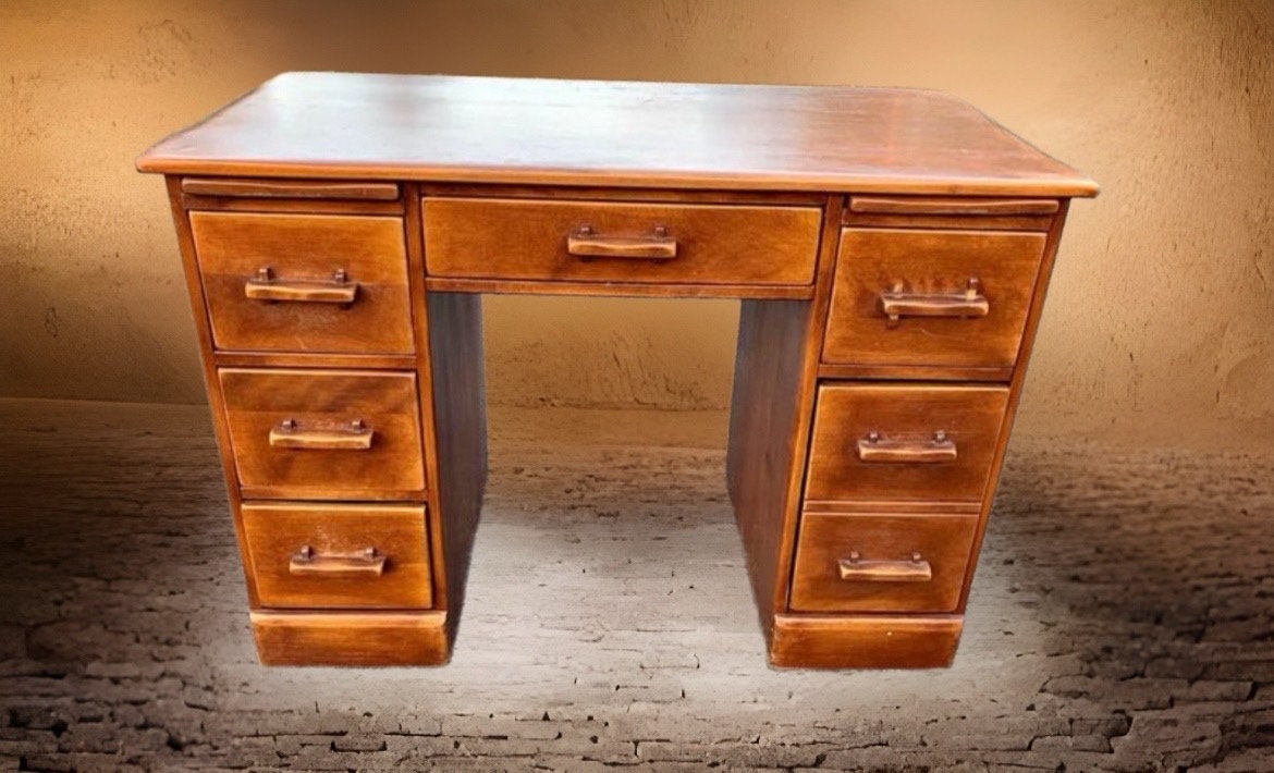 Cushman Colonial Creations Bank Drawer Desk No. 5-12, Cushman Vanity ...