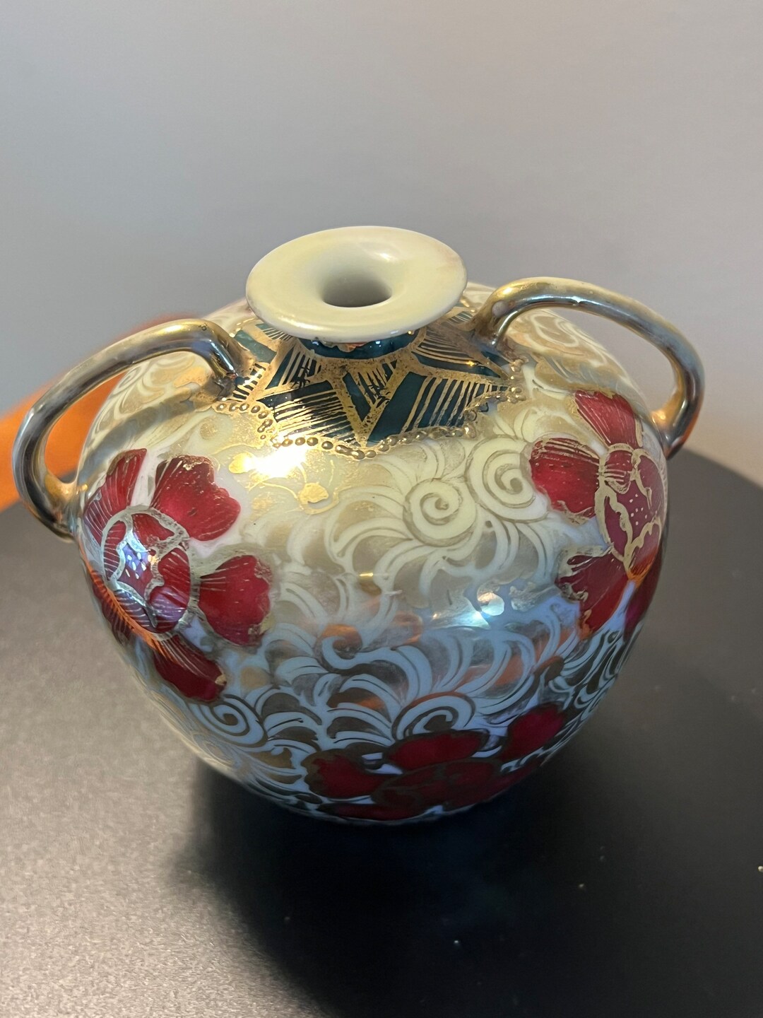 Vintage Nippon Hand Painted Japanese Porcelain Vase - Etsy