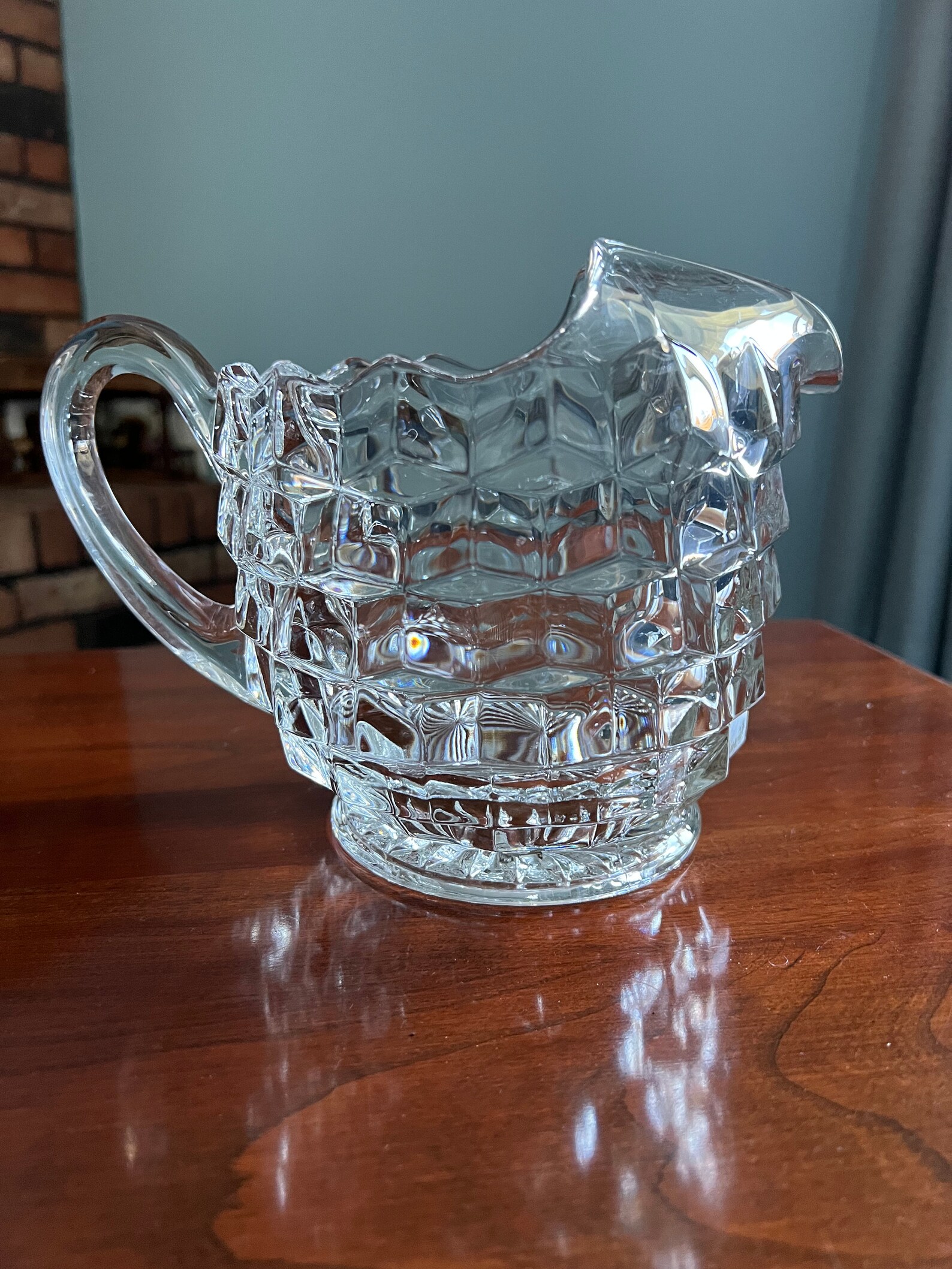 Vintage Fostoria American Pattern Pitcher 1950s Fostoria Pitcher ...