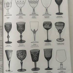 Crystal Stemware Identification Guide Book by Bob Page and Dale Frederiksen Lover Antiques and ...