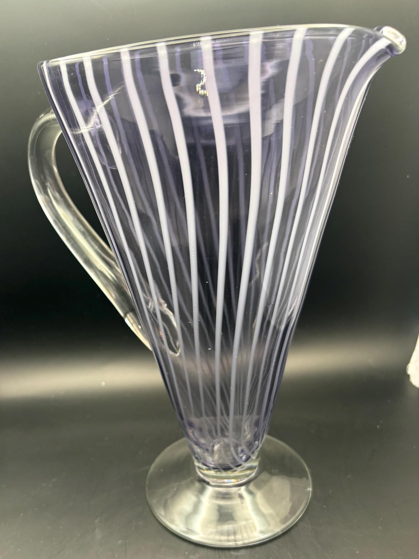 Vintage Phoenix Glass Victorian Alexandrite Pitcher Cut Crystal Glass ...