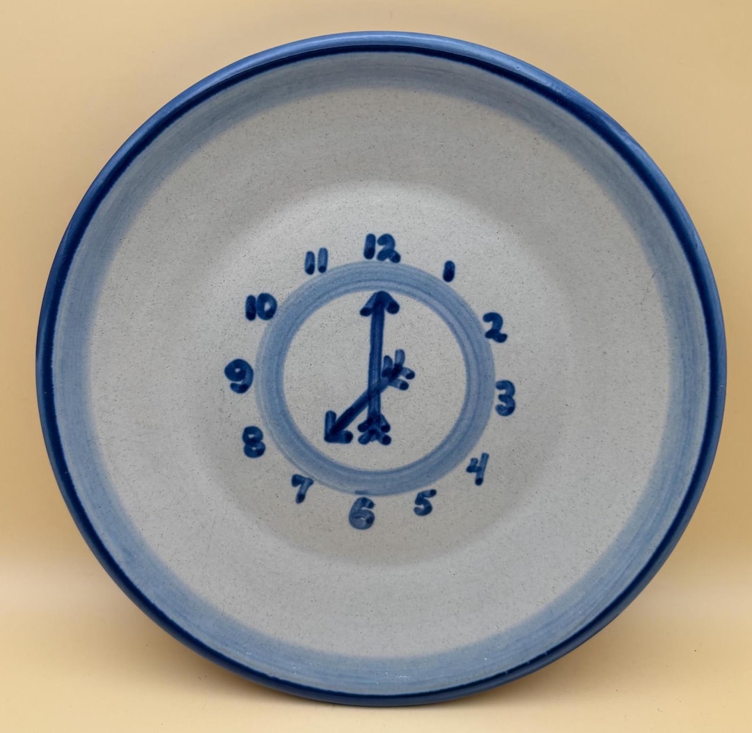 Vintage MA Hadley Clock Plate 7:00 Lover Antiques and Vintage - Etsy