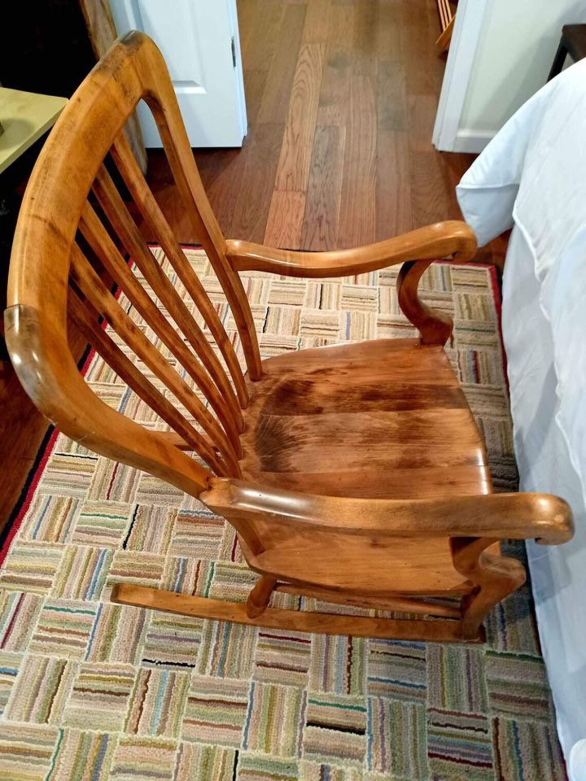 Vintage Maple Rocking Chair Rocker Cool Furniture From Lover - Etsy