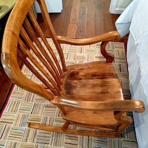 Vintage Maple Rocking Chair Rocker Cool Furniture From Lover Antiques ...