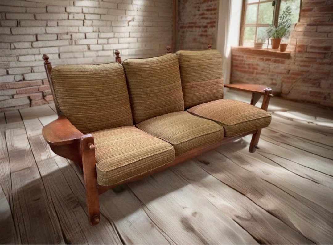Cushman Colonial Creations Carver Three Seater No. 4-185-3 Paddle Arm ...