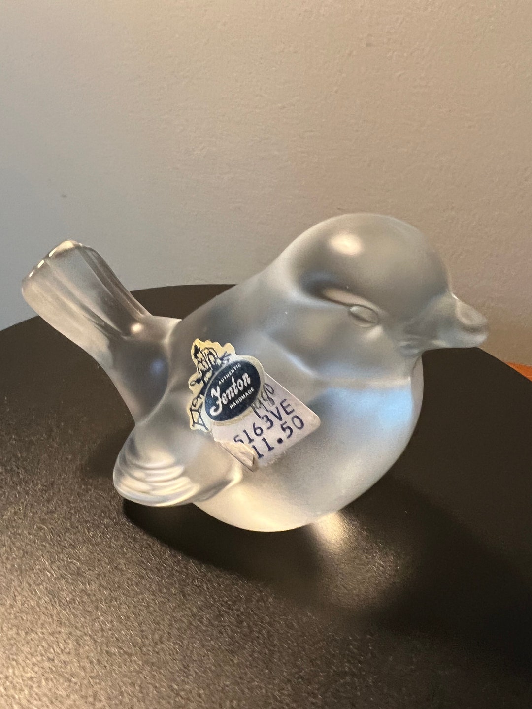 Vintage Fenton Frosted Bird Glass Art Animals Lover Antiques and ...