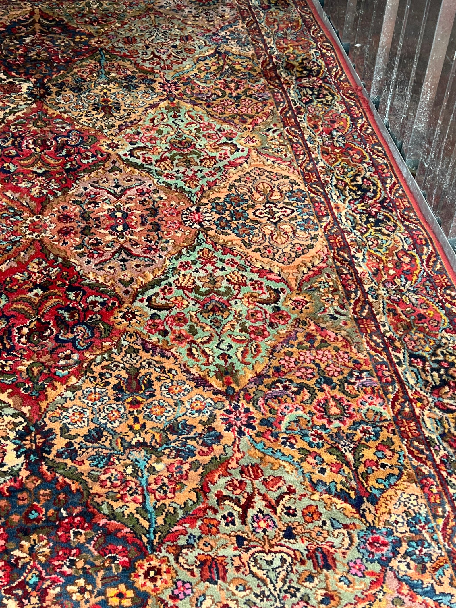 Vintage Authentic Karastan Multicolor Panel Kirkman Pattern 717 ...