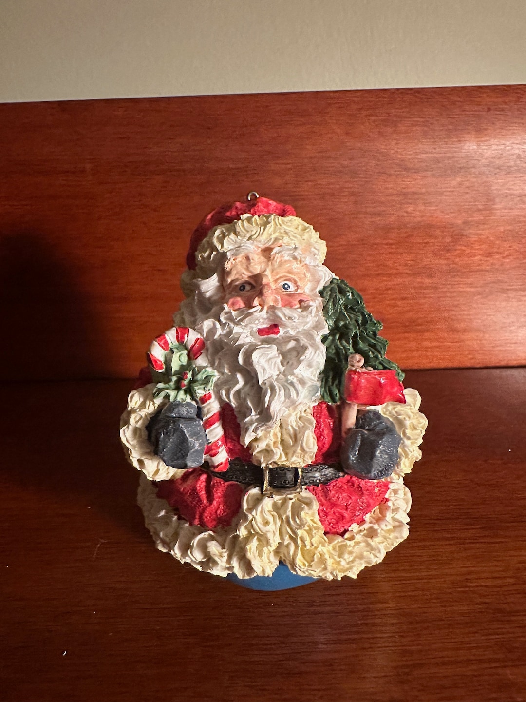 Vintage Russ Sculpstone Santa Claus Figurine: Christmas Decoration - Etsy