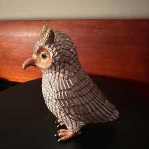 Vintage Silver Tone Metal Owl That Opens Up, Owl Trinket Box, Lover ...