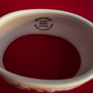 Vintage Countess Fine Bone China Napkin Ring Holder: Hand-painted Roses ...