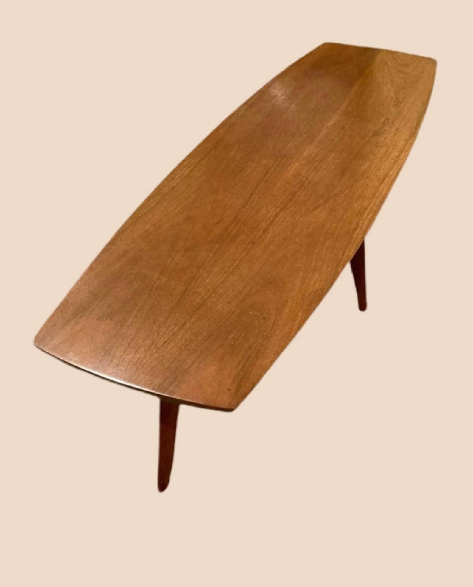 Mid Century Modern Vintage Mersman Surfboard Coffee Table No. - Etsy