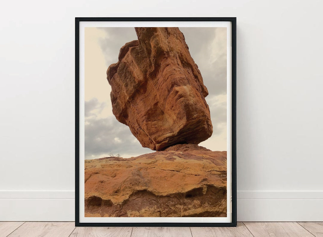 Balancing Rock, Colorado Print, Garden of the Gods, Desert Wall Art ...
