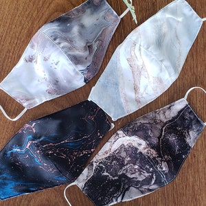 Marble Pattern Face Mask FM117890| Water-repellent| 3 Ply With Filter ...