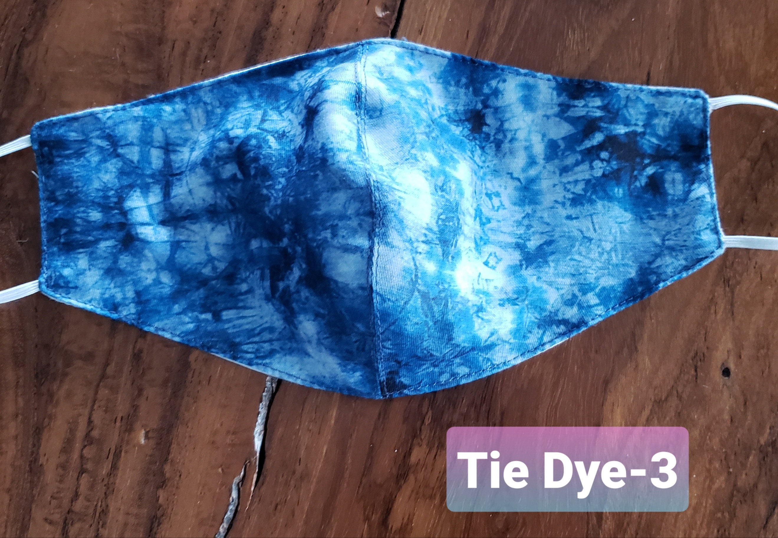 Tie-dye Face Mask Fun Design Water-repellent 3 Ply Filter - Etsy