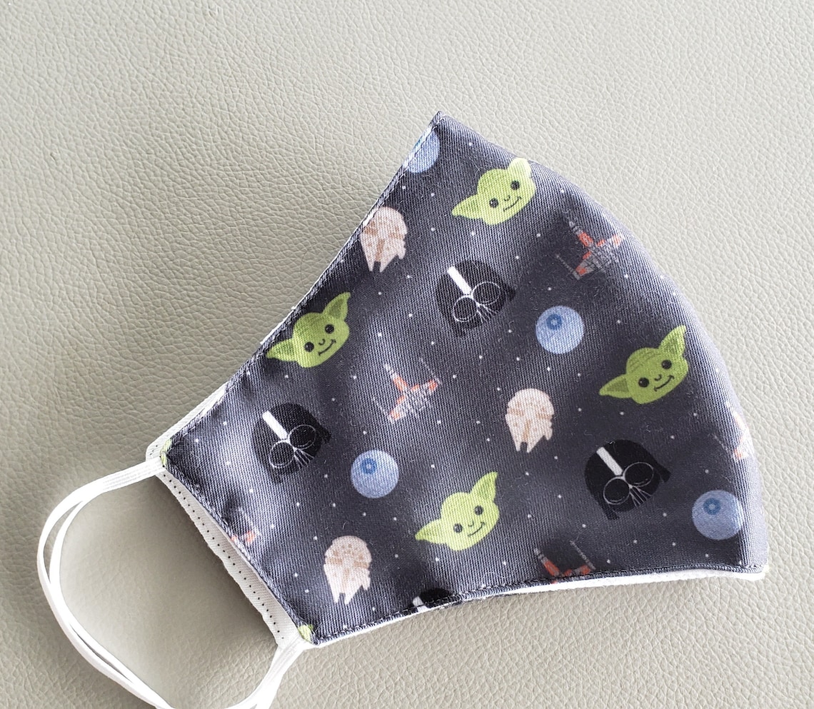 Star Wars Face Mask Stormtrooper Face Mask Baby Yoda Face | Etsy