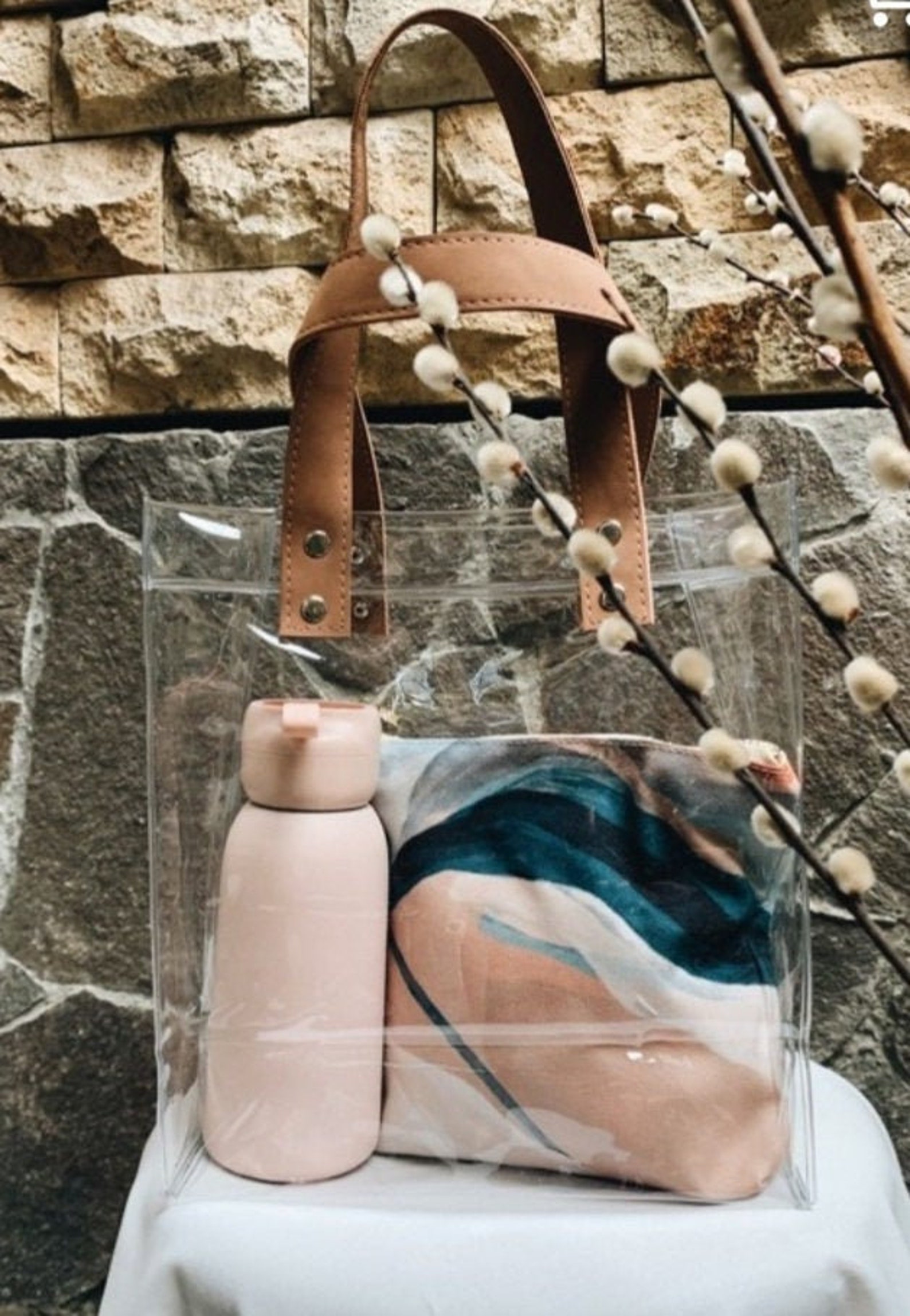 Transparent Party Favor Tote Bag PVC Clear Bag Stadium Bag | Etsy