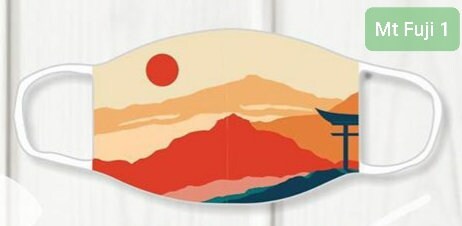 Scenery Pattern Face Mask FM49012 Wild Colors Design | Etsy