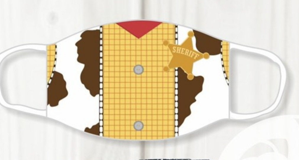 Buzz Face Mask Woody Face Mask Toy Story Face Mask Disney | Etsy