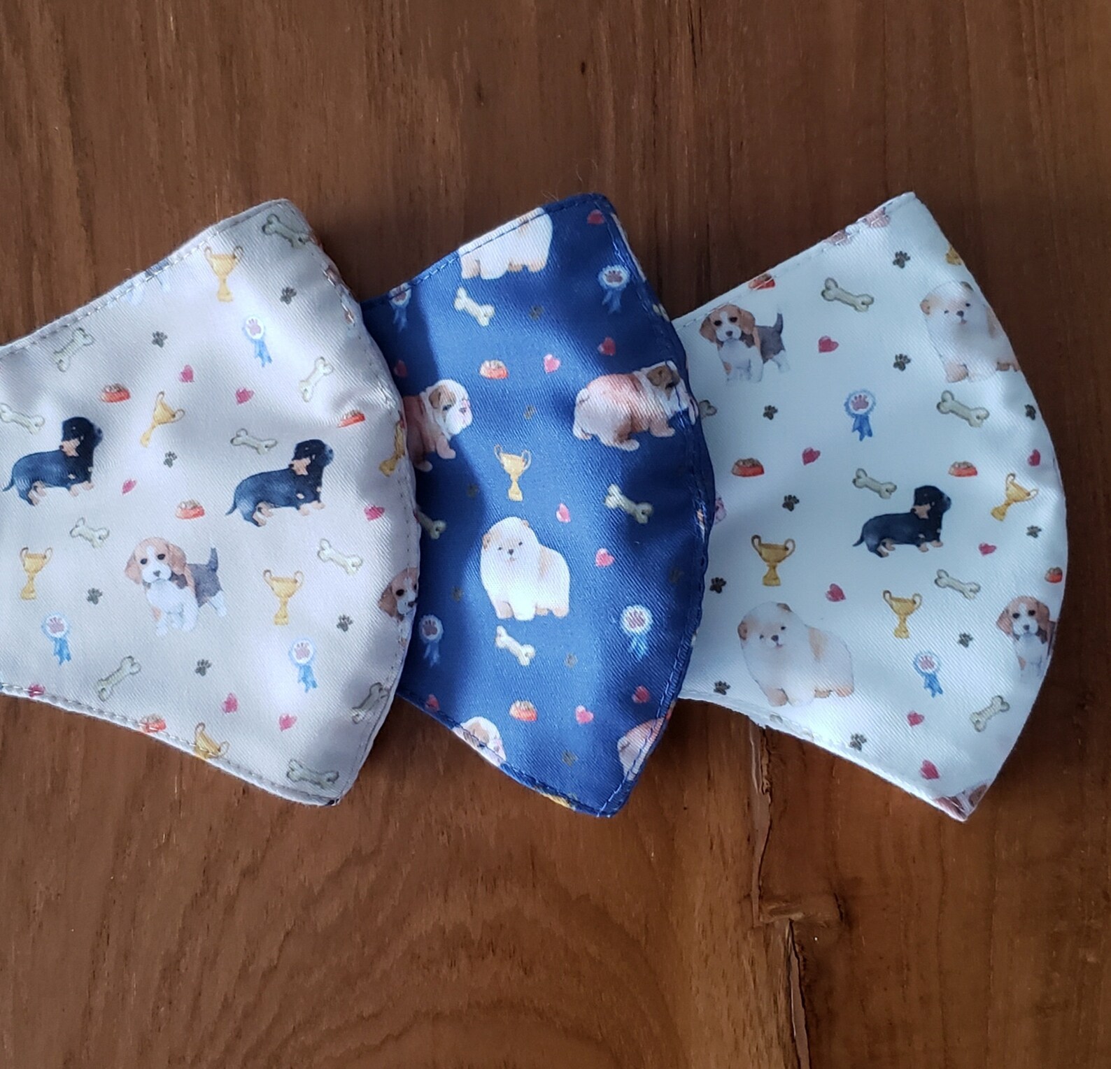 Cute Pups Beagle Dachshund Theme Face Mask Water-repellent - Etsy