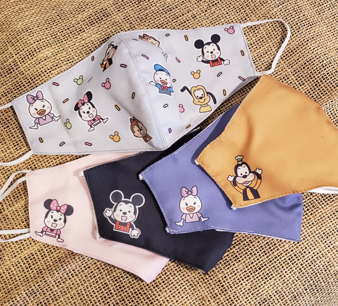 Mickey and Company Face Mask| Fun Design| Water-repellent| 3 Ply ...