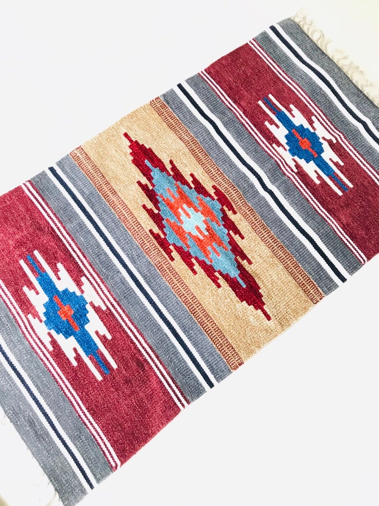 Small Western Rug, Southwestern Rug, Runner for Kitchen, Wool Rug ...