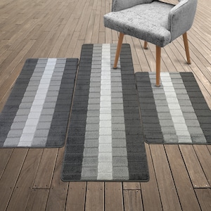 3 Piece Kitchen Rug Sets ,washable, Anti Slip Grip Rubber Backed ,stain ...