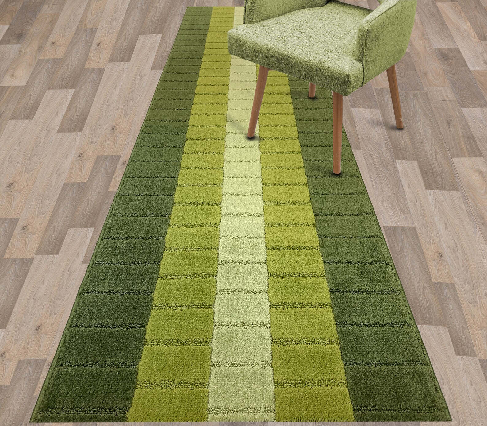 Mod 70s Retro Vintage Style CUSTOM Size Hallway Entryway Kitchen Floor ...