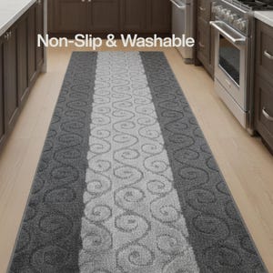 Extra WIDE Custom Size Non-slip Runner Rug for Long Hallway Kitchen ...